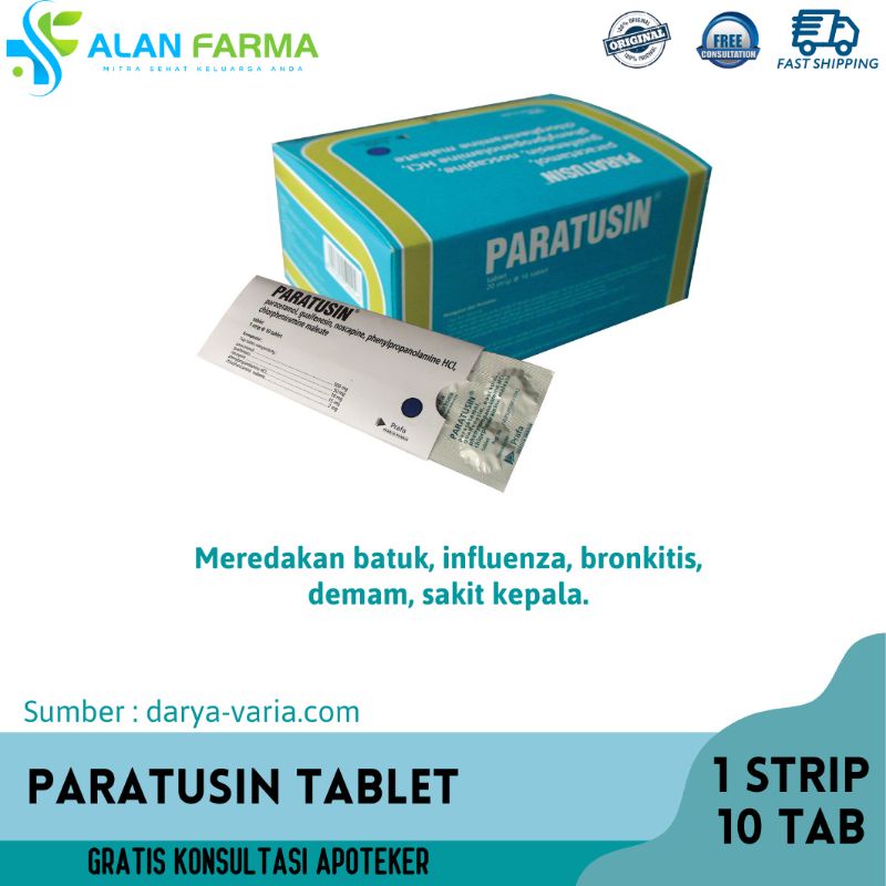 Jual Paratusin Tablet Strip isi 10 Tablet | Shopee Indonesia
