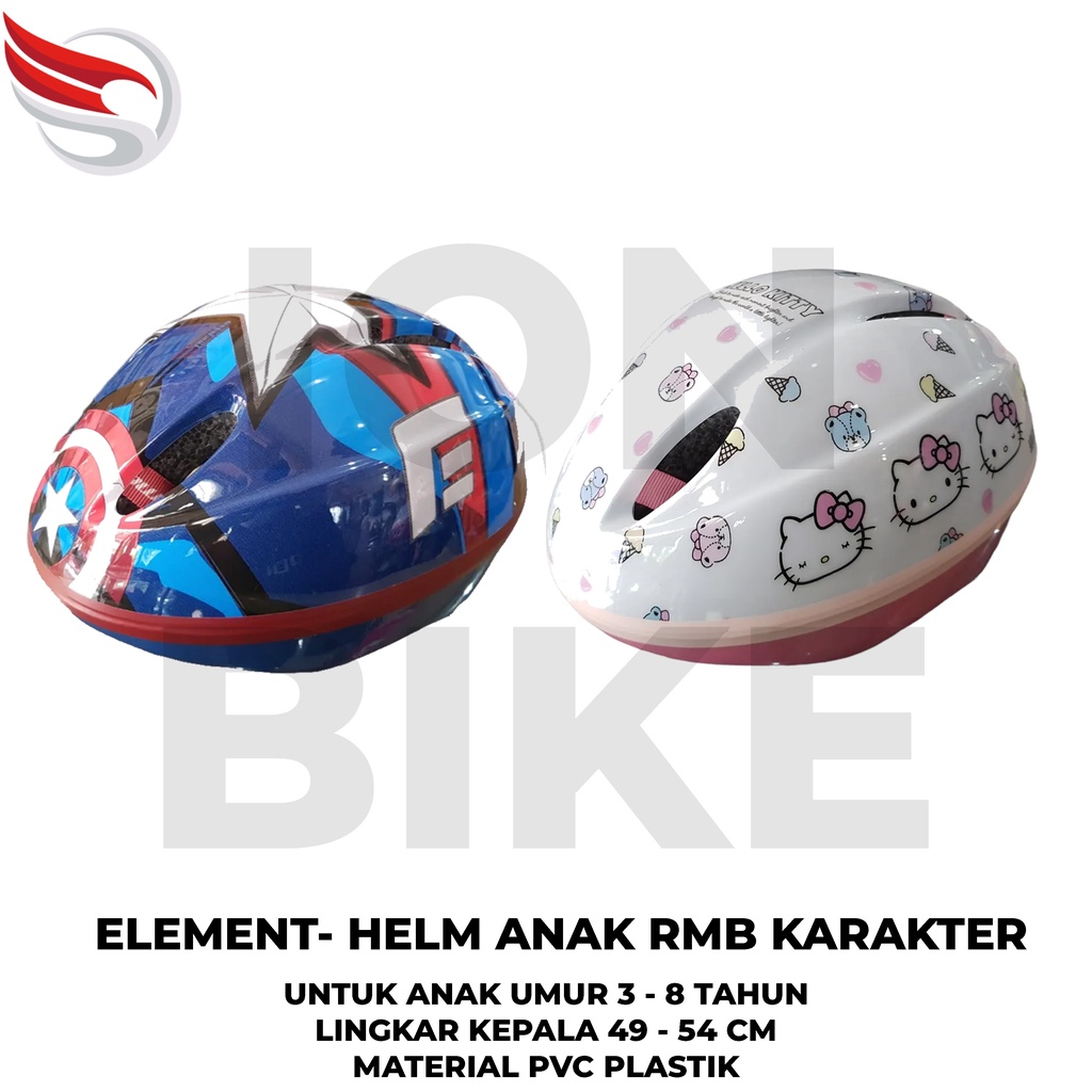 Jual Helm Sepeda Anak RMB Hello Kitty Captain America Cowok Cewek Bersepeda Helmet Anak-Anak ...