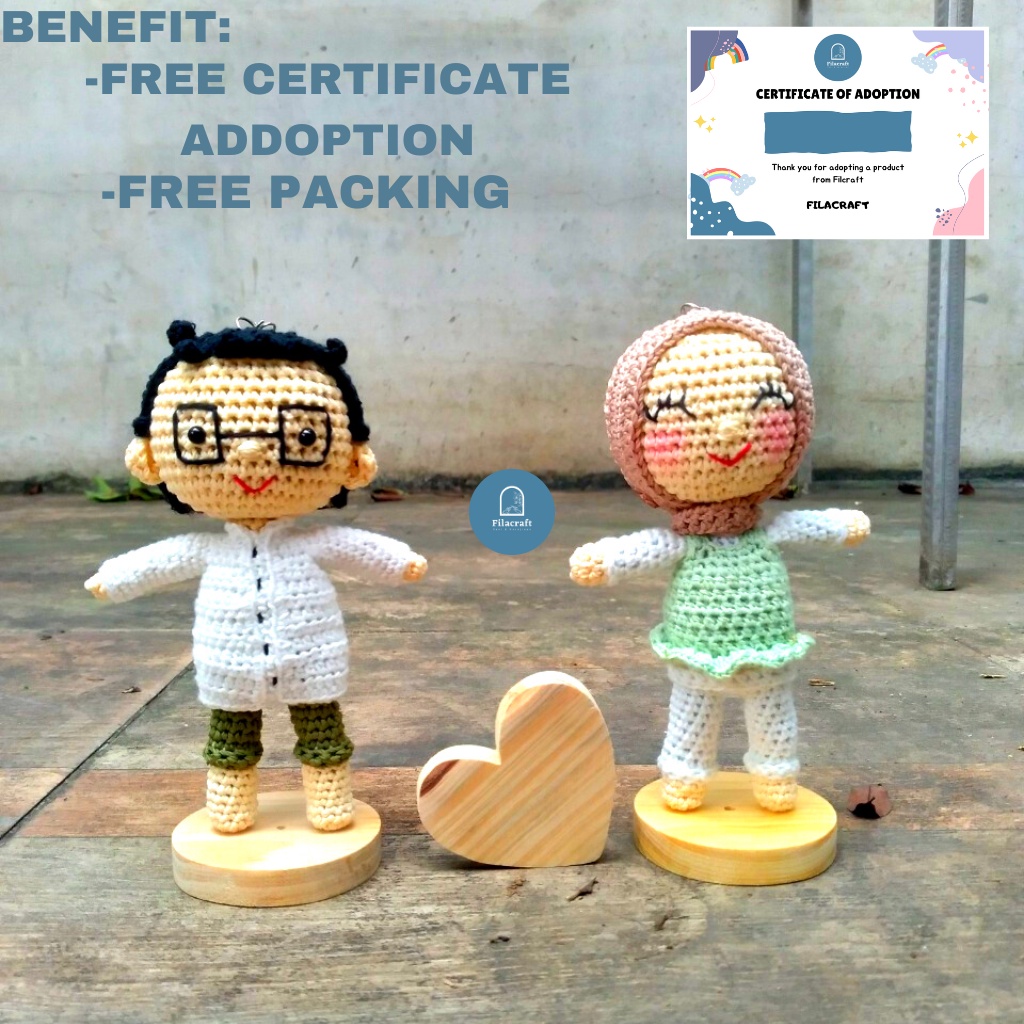 Jual Amigurumi couple/ Amigurumi pasangan/ Amigurumi couple cewek cowok ...