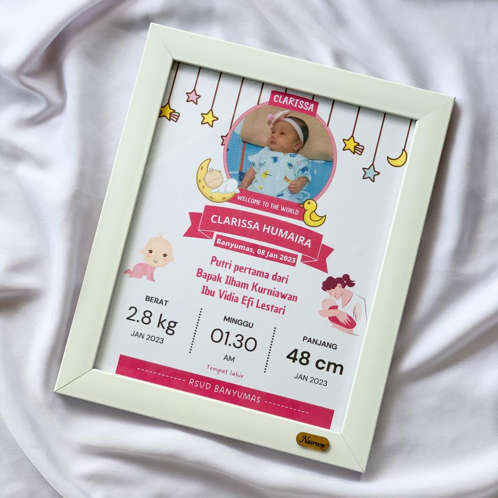 Jual Frame biodata bayi estetik | Shopee Indonesia