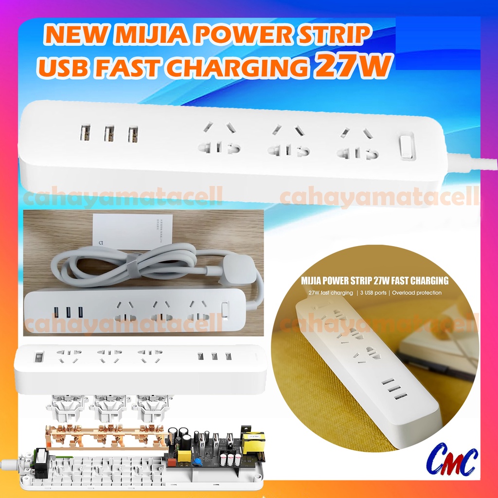 Jual ZMI Mijia Smart Power Strip Fast Charging 18W 27W 3A Output Stop ...
