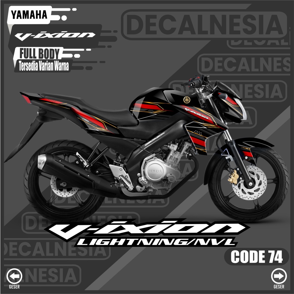 Jual Decalnesia Sticker Decal Vixion Lightning NVL Full Body Stiker ...