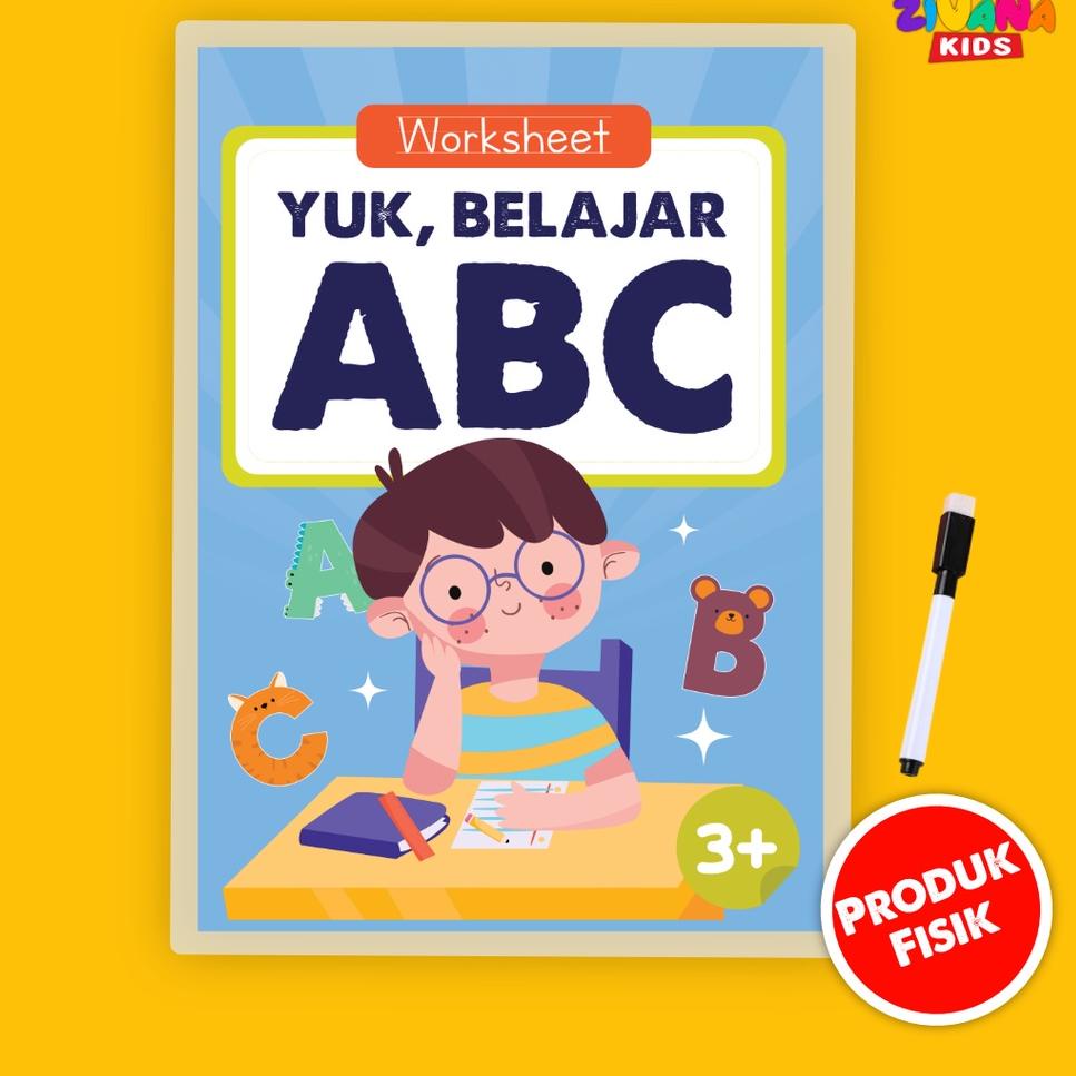 Jual O96 Zivana Kids - Worksheet Yuk Belajar Huruf Alfabet Lembar Kerja Edukasi Anak Belajar ...