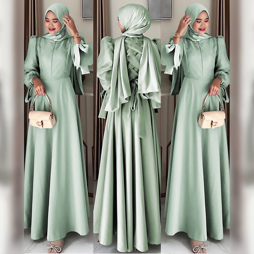 Jual Gamis Rabbani Terbaru 2023 Tatiana Dress Baju Lebaran Brukat Tile ...