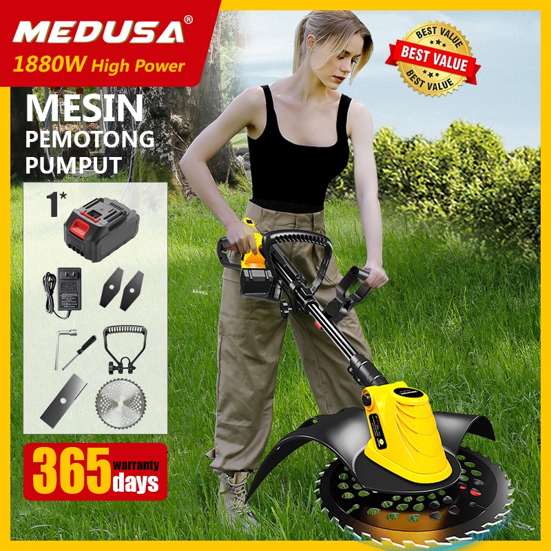 Jual 【Ready Stock】Mesin Potong Rumput 48V/36V Baterai Mini Mesin ...