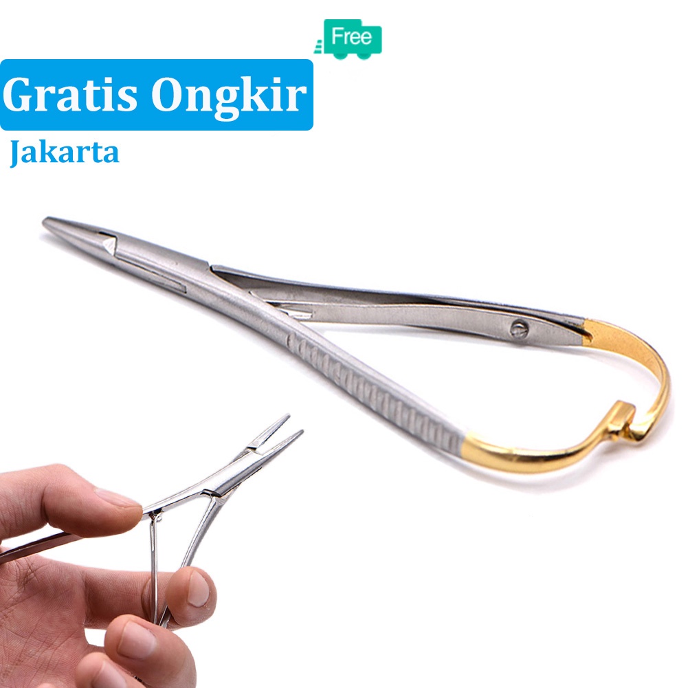 Jual Dental Needle Holder Mathieu Nald Voeder Nailpuder Mathiu Clamp ...
