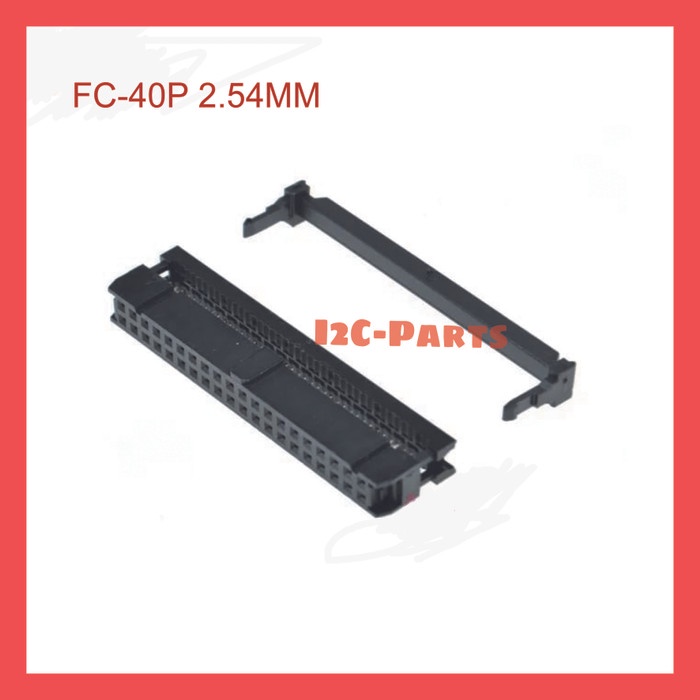 Jual FC-40P Socket FC3-40P Soket ISP 40 Pin Konektor IDC 2x20 40P ...