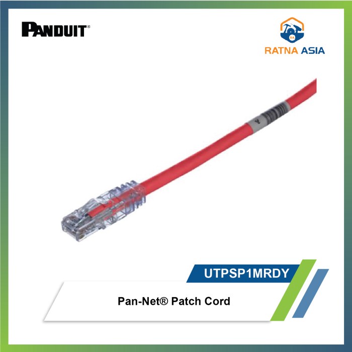 Jual Kabel UTP Cat 6 / TX6 Panduit Pan-Net Patch Cord 1 Meter Warna ...