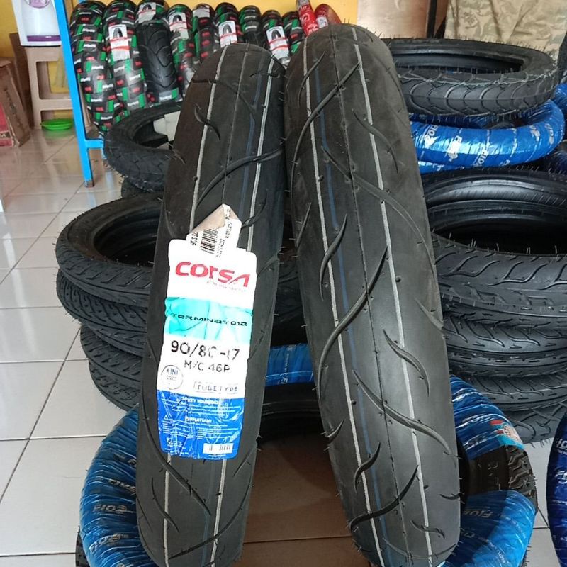 Jual ban motor ori SNI merek corsa terminator ukuran 90/80-17 tt ...