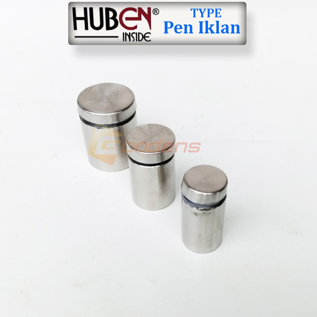 Jual Huben PIK 19-30 Pen Iklan Baut Sekrup Kaca Akrilik Sign Board ...