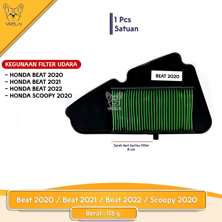Jual Filter Udara Genio / Beat 2020 / Beat 2021 / Beat Street 2022 ...