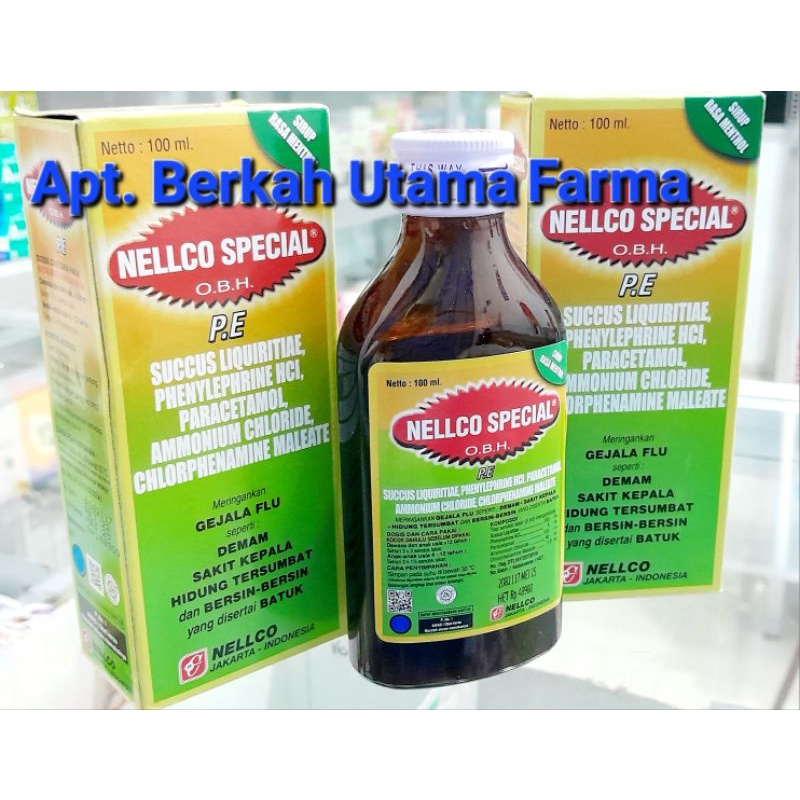 Jual Obh Nellco Special PE Menthol Syr 100ml | Shopee Indonesia