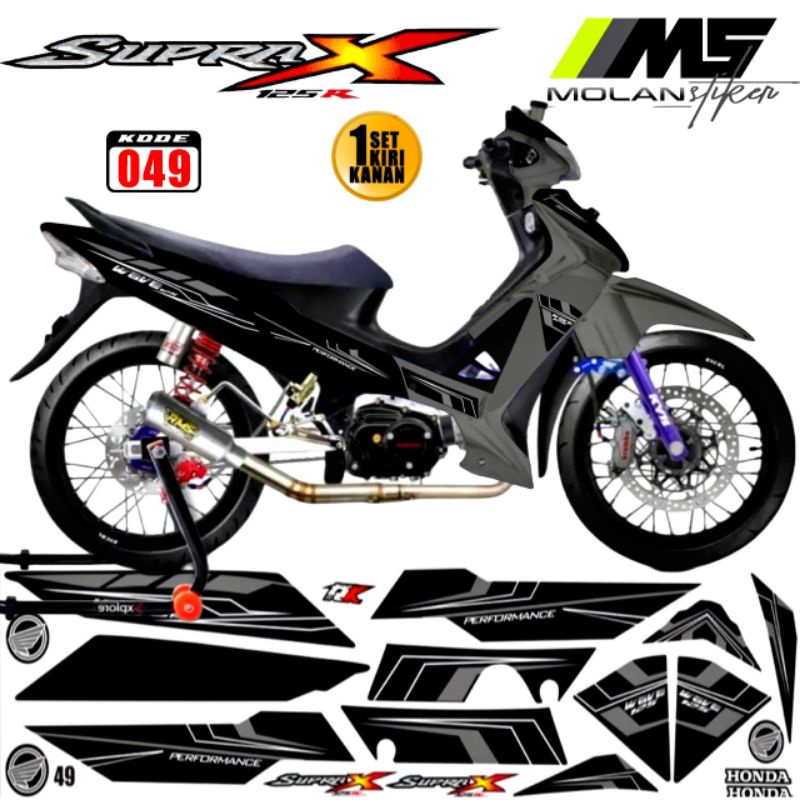 Jual Decal Sticker Striping Variasi Supra X 125 R 2007-2013 Honda Supra ...