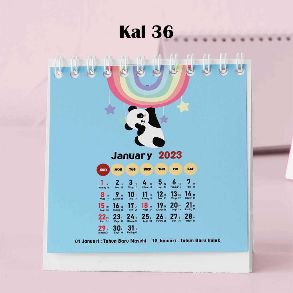 Jual Hanabi Kalender Mini 2024 / Kalender Meja 2024 Custom KAL36 ...