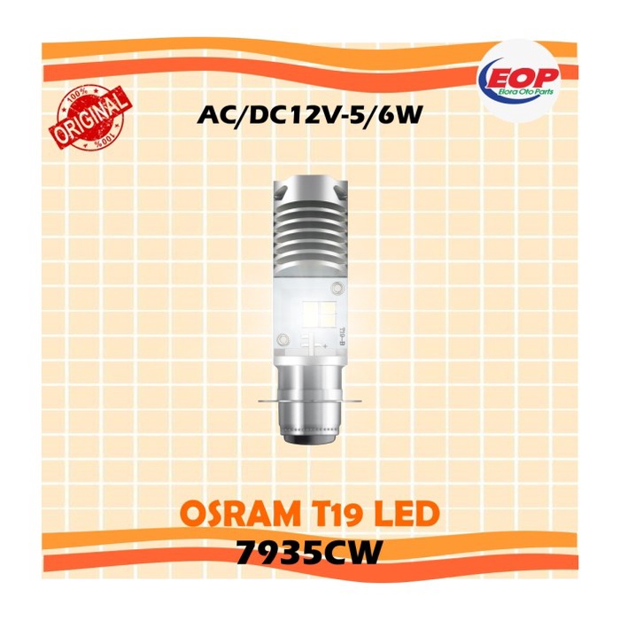 Jual Osram Led T19 M5 K1 Lampu Utama Motor H6 Putih Ac/Dc- Plug N Play 7935 #Original | Shopee ...