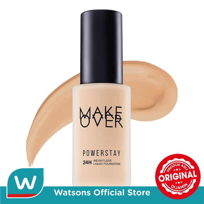 Jual MAKE OVER Powerstay Weightless Liquid Foundation W30 Creme Beige ...