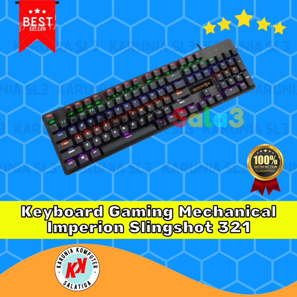 Jual IMPERION SLINGSHOT KG321 MECHANICAL GAMING KEYBOARD | Shopee Indonesia