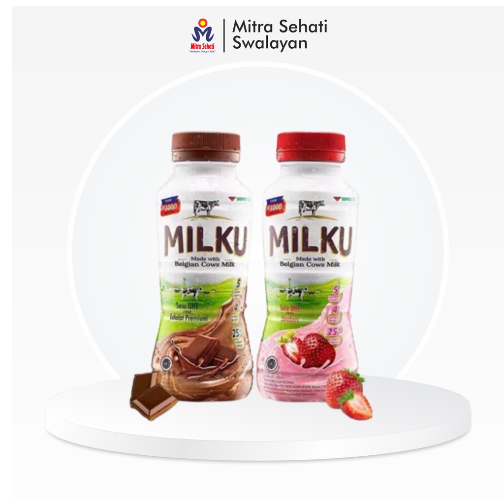 Jual SUSU MILKU UHT 200ml COKLAT PREMIL, STRAWBERRY - Mitra Sehati ...