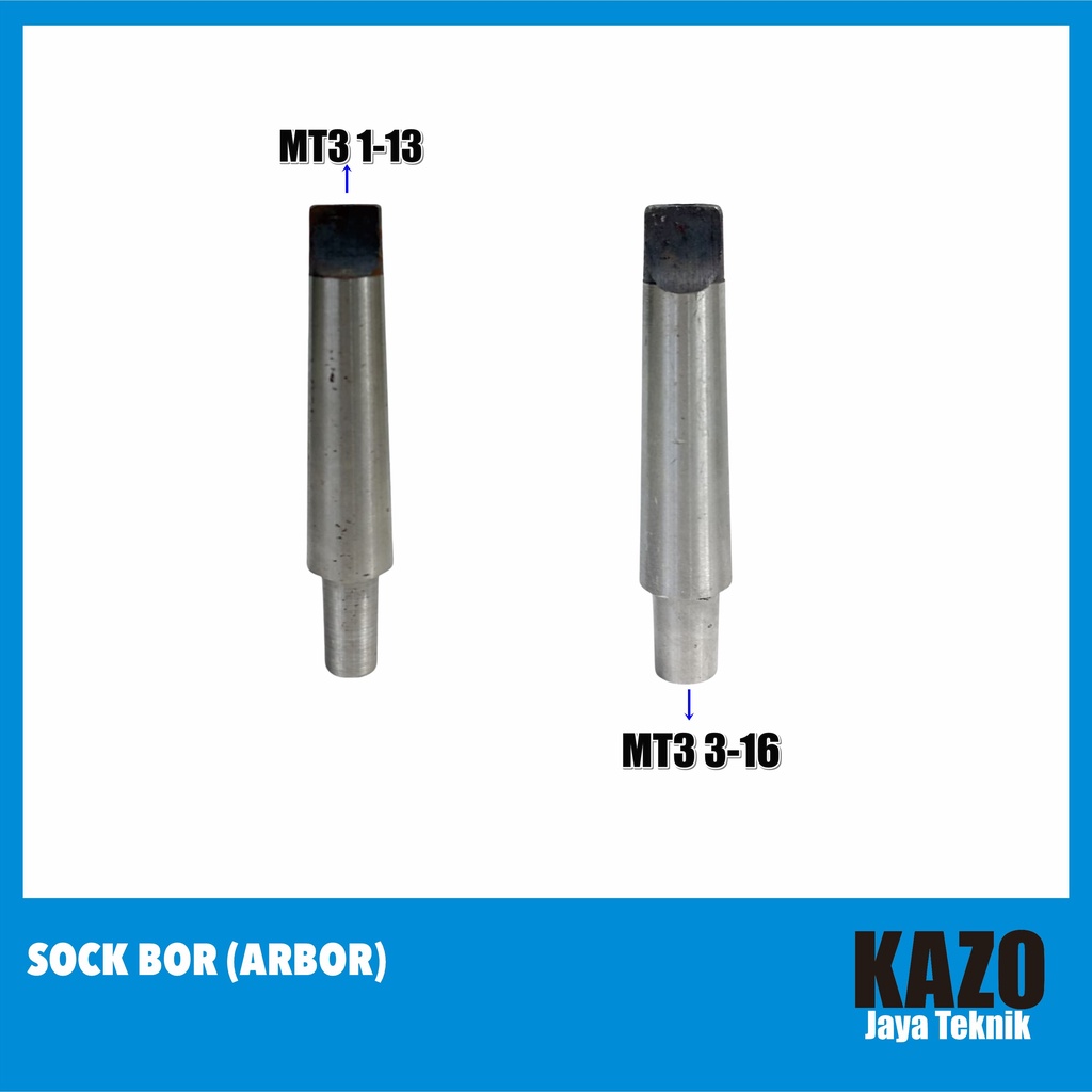 Jual Sock Kepala Bor (ARBOR) MT3 1-13, MT3 3-16 Buntu | Shopee Indonesia