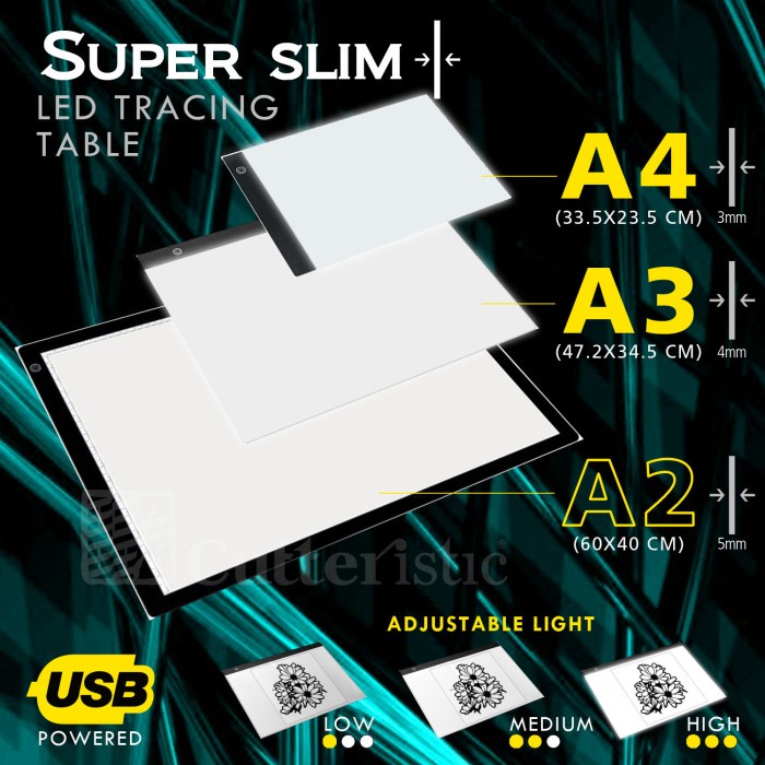 Jual Scetch Tracing Board Led A4 A3, Papan Jiplak Light Pad Gambar Drawing | Shopee Indonesia
