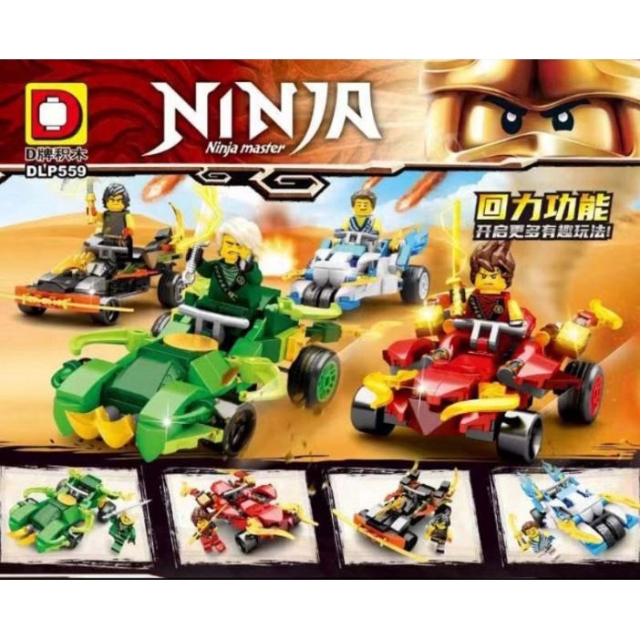Jual Brick Ninja Master - Minifigur & Kendaraan Super Keren | Shopee ...