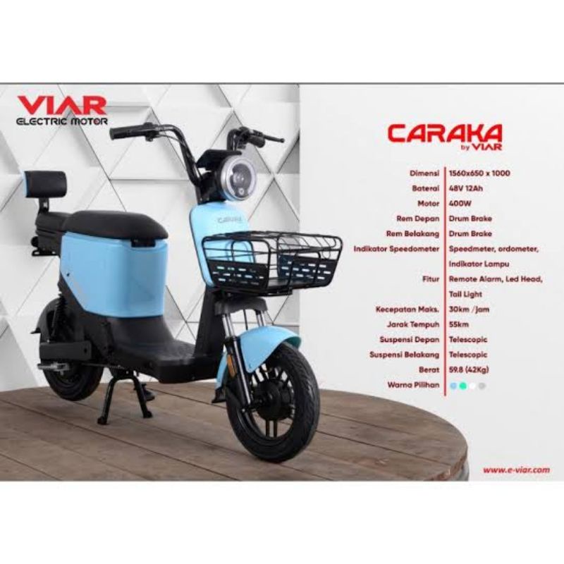 Jual SEPEDA LISTRIK DIGITAL VIAR CARAKA - New Garansi Resmi | Shopee ...