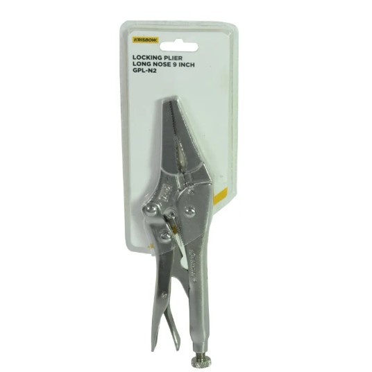 Jual KRISBOW TANG BUAYA JEPIT LANCIP 9" LOCKING CLAMP LONG NOSE JAW 9 ...