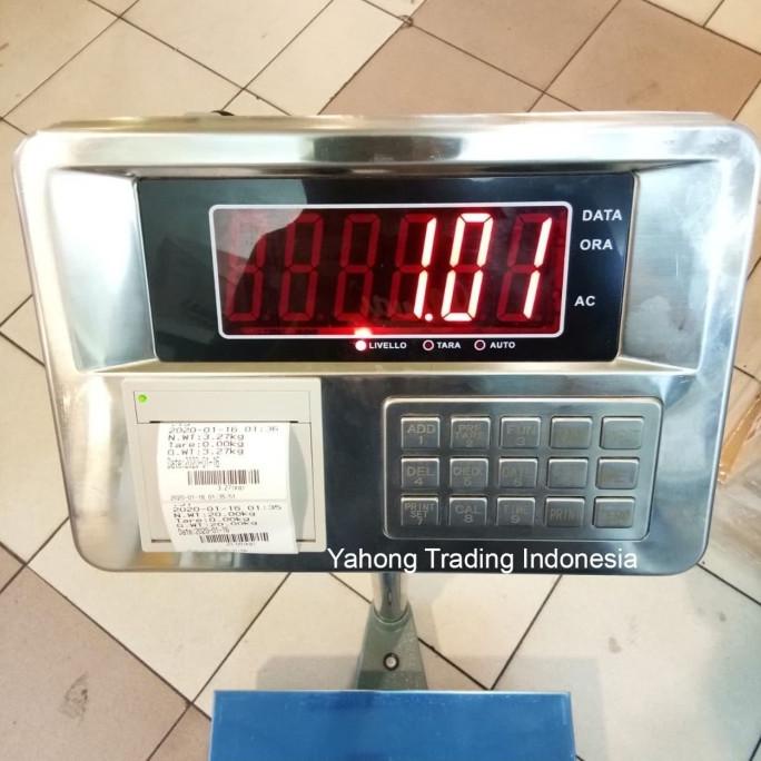 Jual Timbangan Barang Digital Ekspedisi + Printer Label Kertas 200Kg 0 ...
