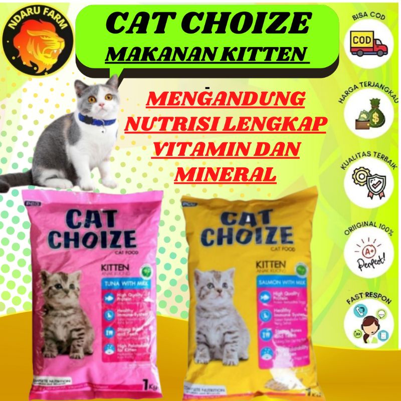 Jual Cat Choixe Makanan Kucing Kitten Penuh Nutrisi VITAMIN NDARUFRAM ...