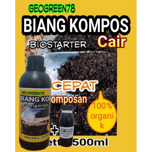 Jual Pupuk Biang kompos dekomposer paket biang kompos plus EM4 | Shopee ...