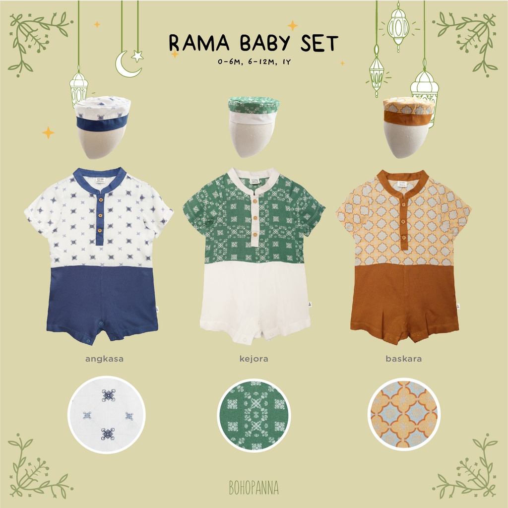 Jual BOHOPANNA - RAYA COLLECTION - RAMA BABY SET - Baju Muslim Anak ... Jual BOHOPANNA - RAYA COLLECTION - RAMA BABY SET - Baju Muslim Anak ...