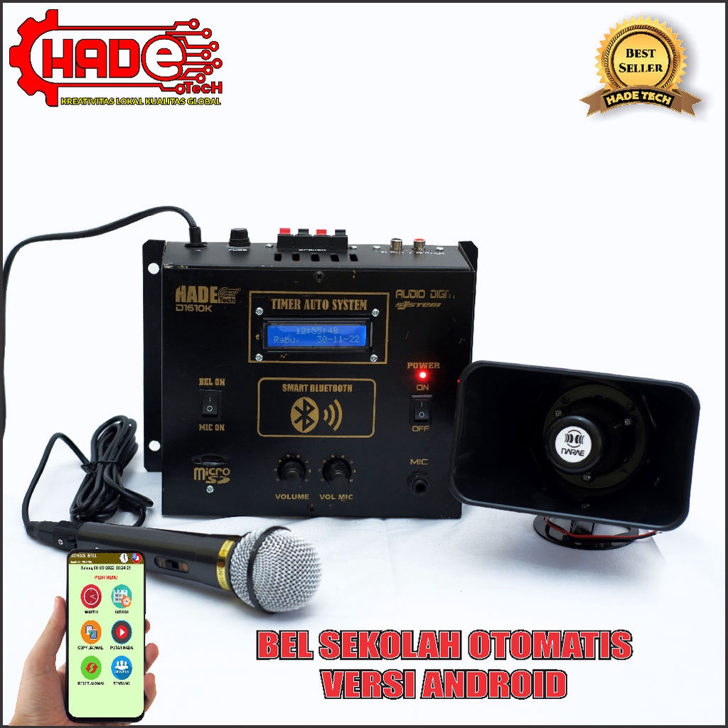 Jual BEL SEKOLAH/PABRIK TEMPEL OTOMATIS VERSI ANDROID | Shopee Indonesia