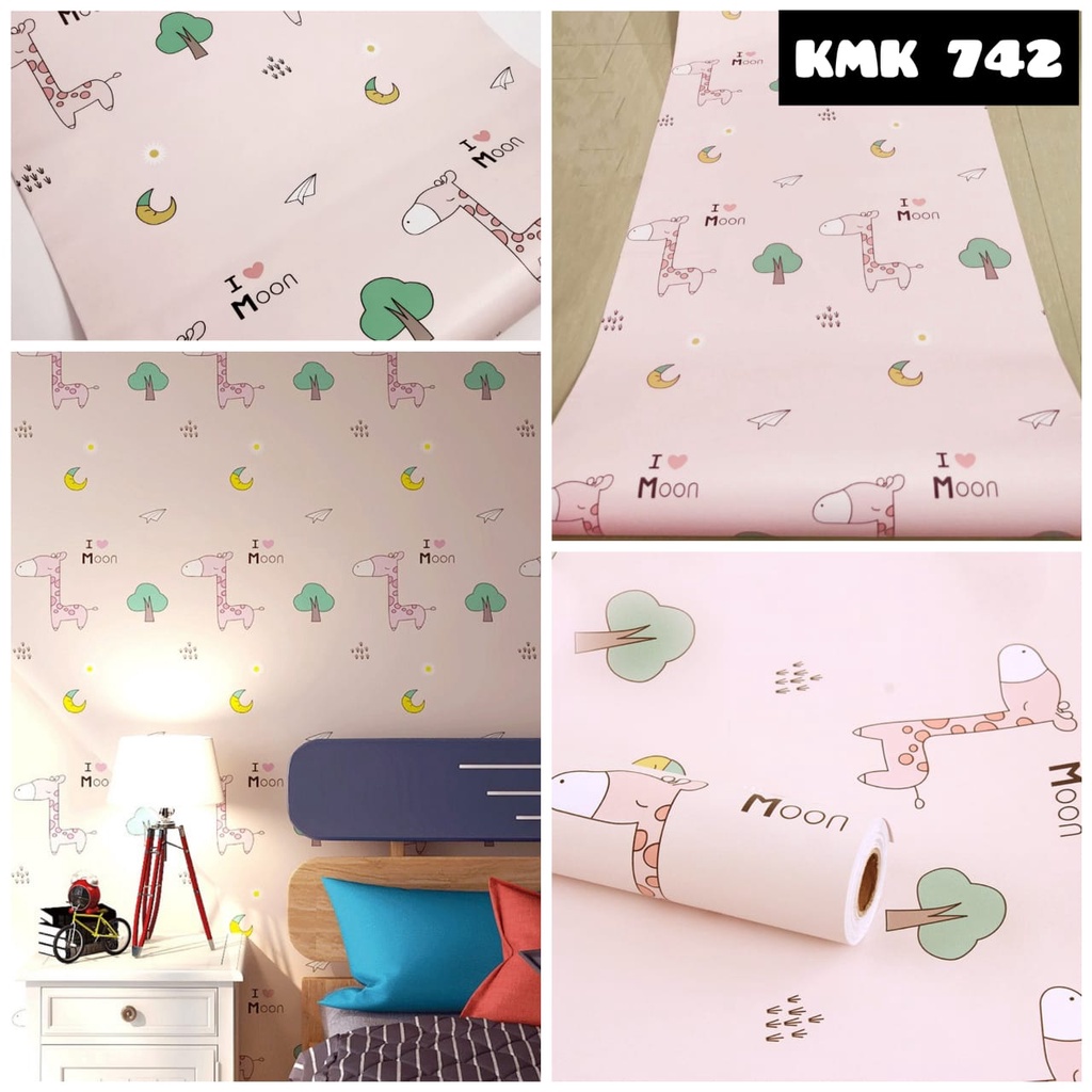 Jual LUCKY CAT - WALLPAPER DINDING ANAK KARTUN | STIKER DINDING KARTUN | WALLPAPER POLOS WARNA ...