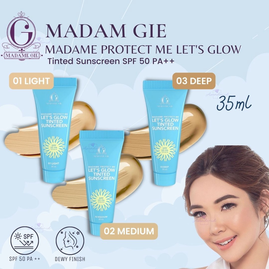 Jual (GET 1 GIFT) MADAME GIE SUNSCREEN SPF 50 PA ++++ 35ML | PROTECT ME ...