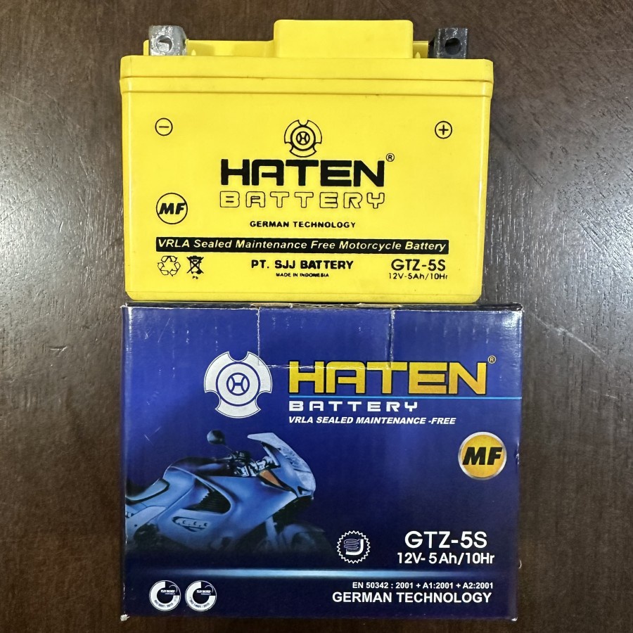 Jual HATEN GTZ-5S AKI BATTERY 12V 5AH/10HR ACCU KERING MF KHARISMA MIO ...