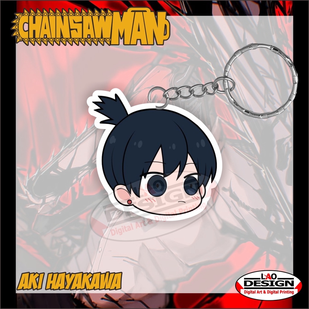 Jual Gantungan Kunci AKI HAYAKAWA Chainsaw Man - Ganci Chainsaw Man ...