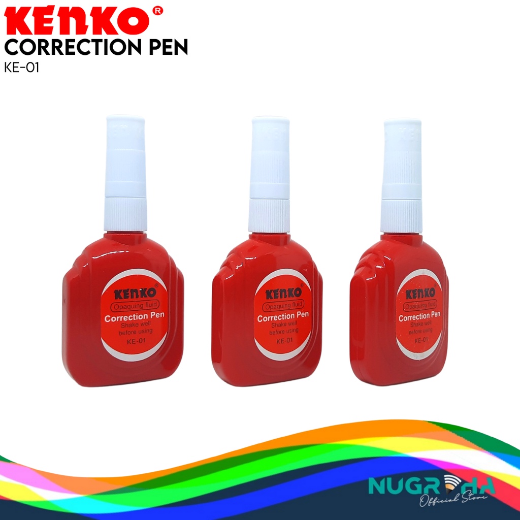 Jual Kenko Correction Fluid Pen / TipEx Cair Kenko Tip Ex KE-01 ...