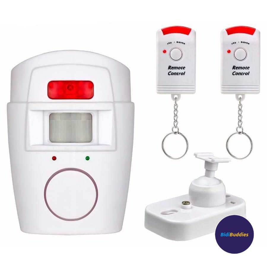 Jual Alarm Keamanan Anti Maling Infrared PIR Sensor Gerak 2 Remote ...