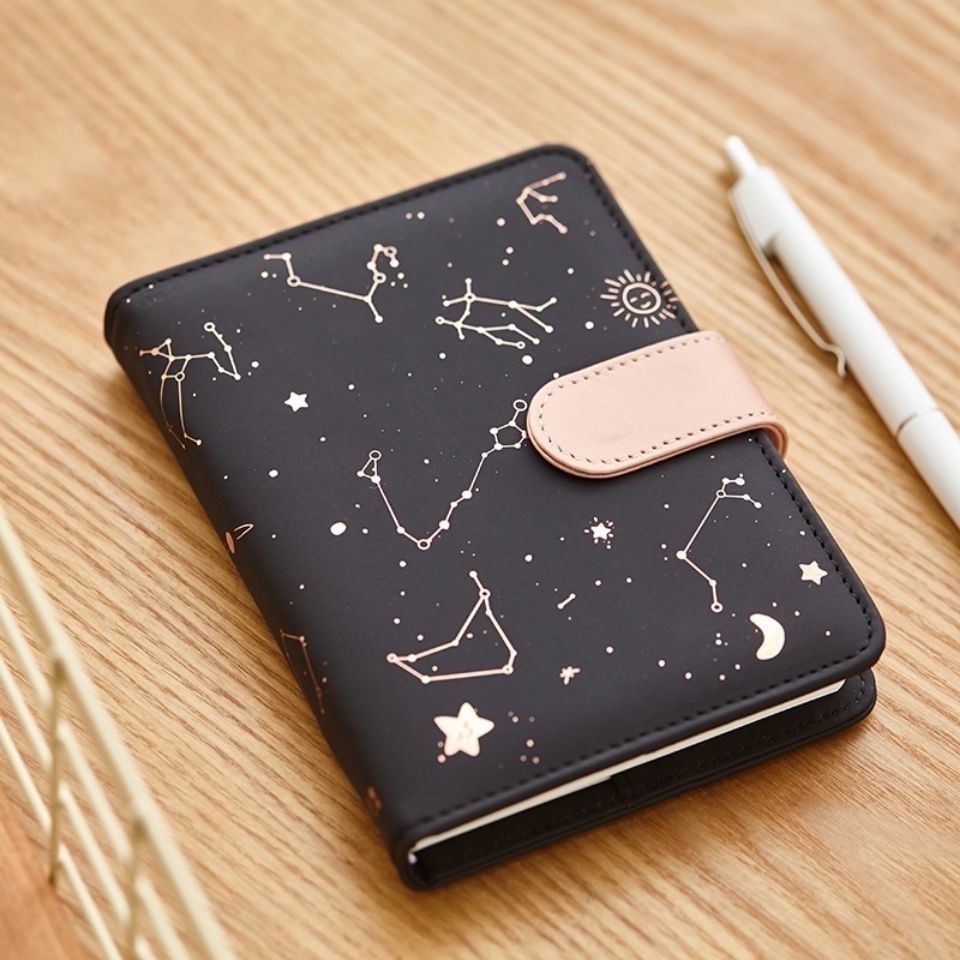 Jual Magnetic Notebook Zodiac Buku Diary PU Leather Buku Catatan Agenda ...