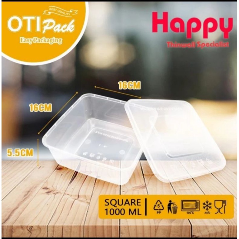 Jual Thinwall kotak 1000 ml | Shopee Indonesia