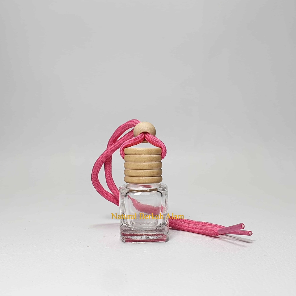 Jual Botol Parfum Gantung 4 Ml Tabung Tutup Kayu Bulat / Botol Kaca ...