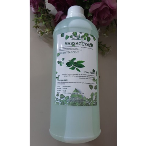 Jual Souvens Massage Oil Minyak Urut Pijat Aroma Greentea 1 ltr. | Shopee Indonesia