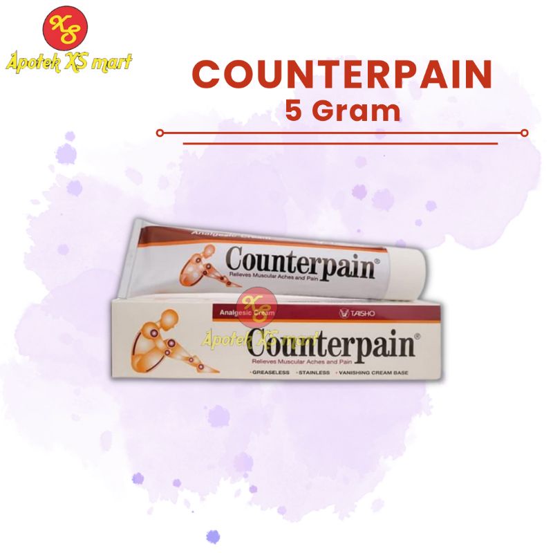 Jual COUNTERPAIN CREAM 5 GRAM - MEREDAKAN NYERI SENDI, OTOT DAN KESELEO ...