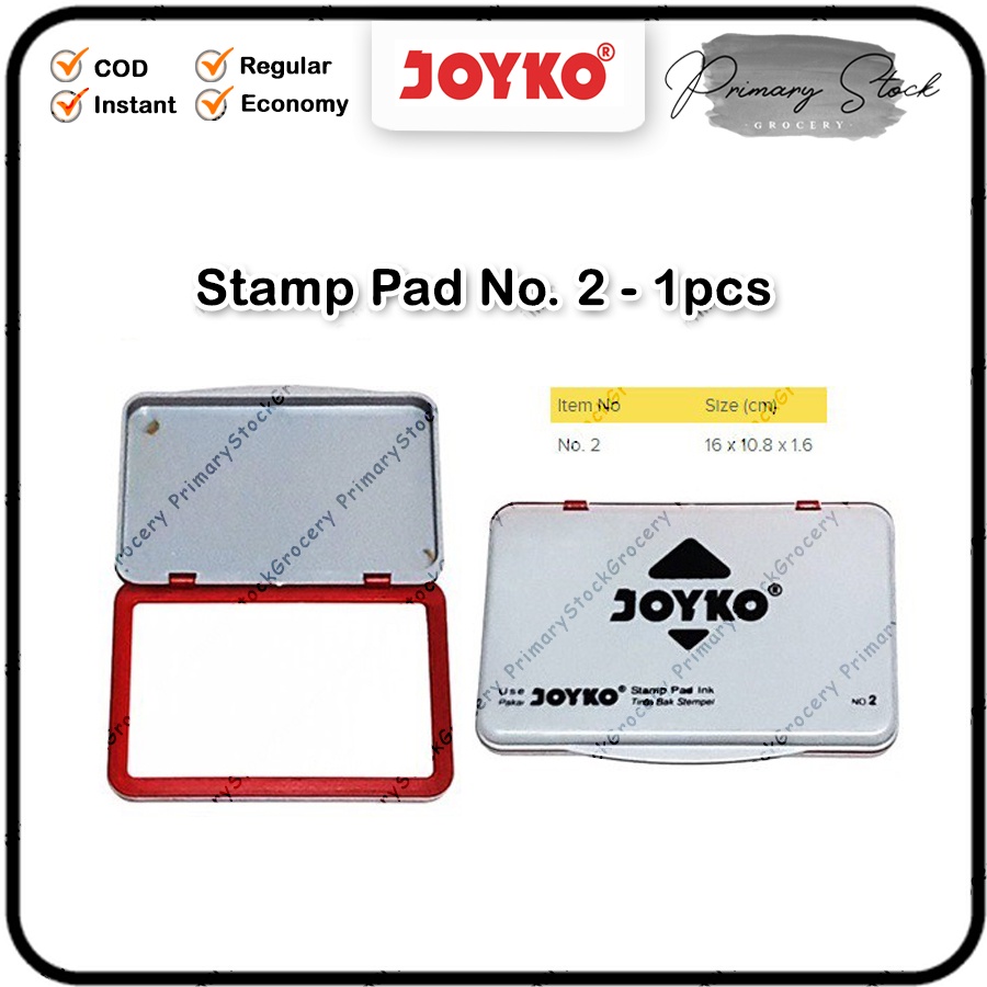 Jual Bak Stempel Joyko No 2 Stamp Pad Bantalan Setempel Besar | Shopee ...
