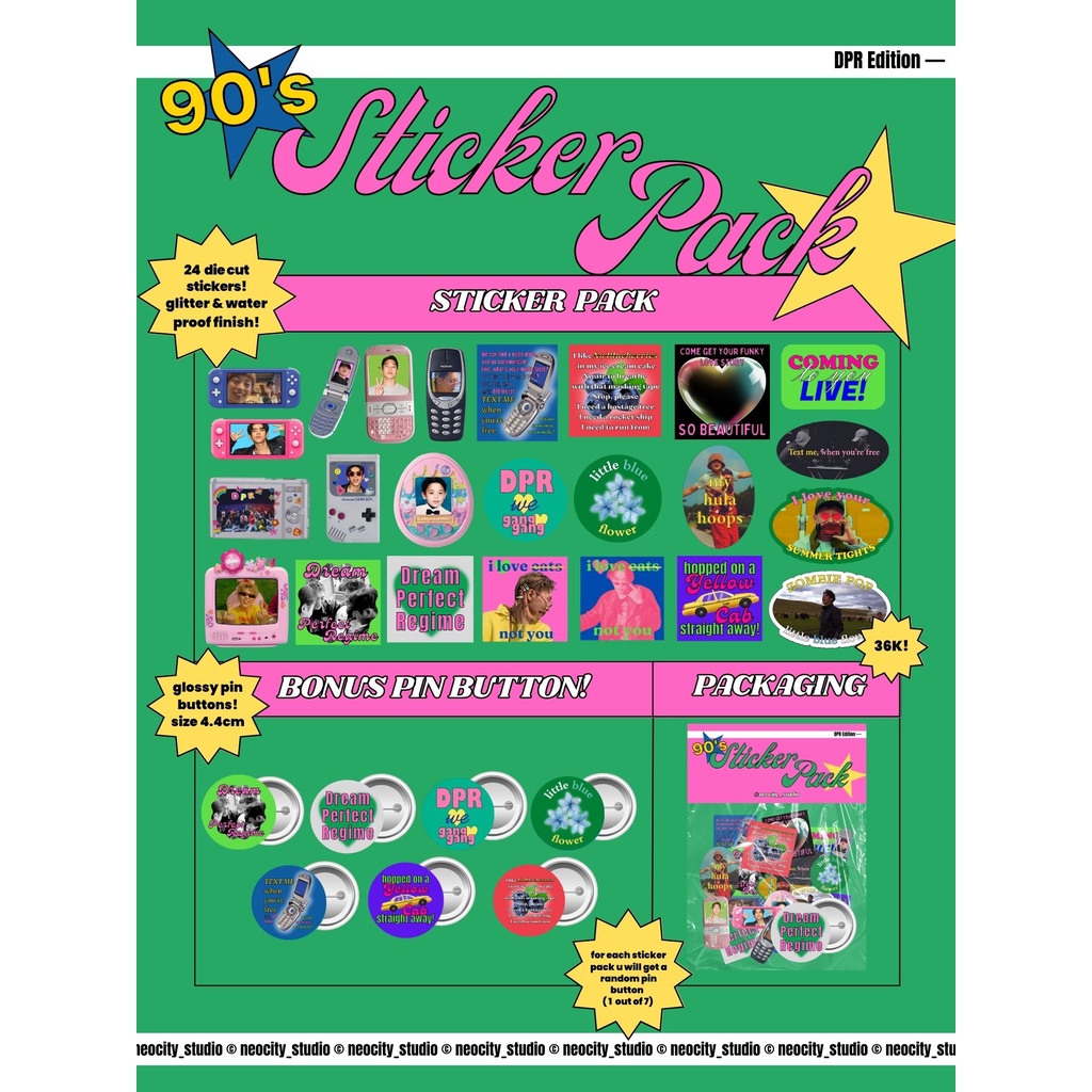 Jual [PRE ORDER] 90's DPR Sticker Pack | Shopee Indonesia