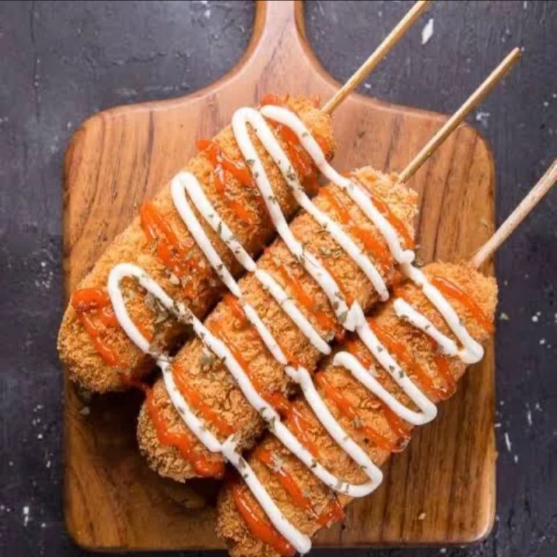 Jual Frozen Food Corn Dog Sosis Mozarella 3 Pcs/Frozen McBalls Corn Dog ...