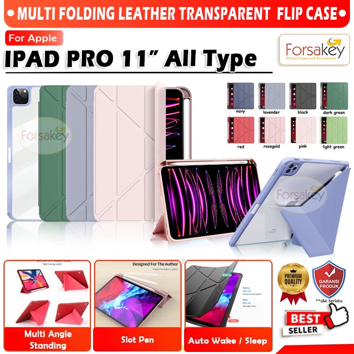 Jual Ipad Pro 11 Inch M1 M2 Chip 2022 2021 2020 2018 ORIGAMI Smart Flip ...