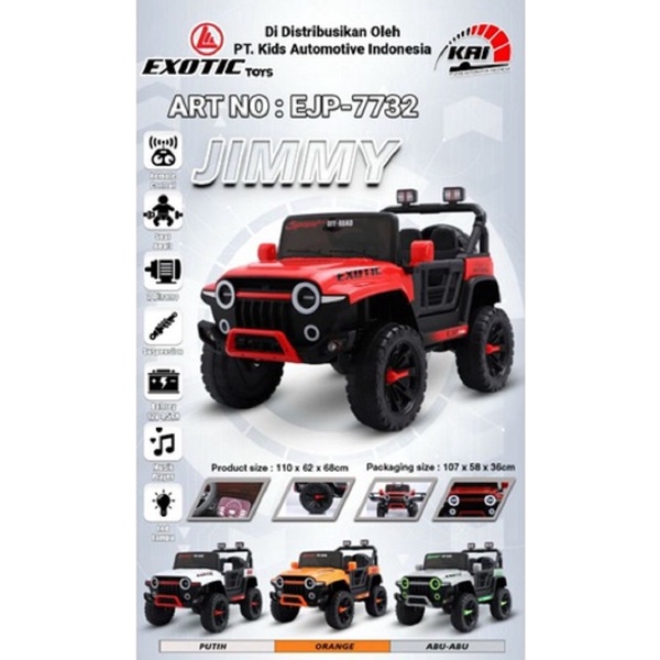 Jual Mobil Aki Anak - Exotic Mobil Jeep Jimmy | Mobil Aki 2 Pintu ...