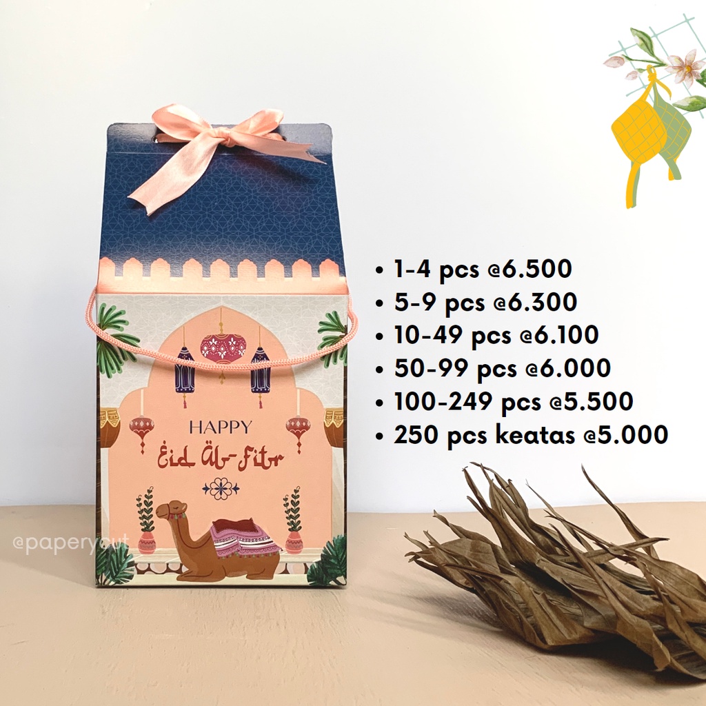 Jual Box Dus Kotak Kue Cookies Lebaran / Idul Fitri - Rumah Medium ...