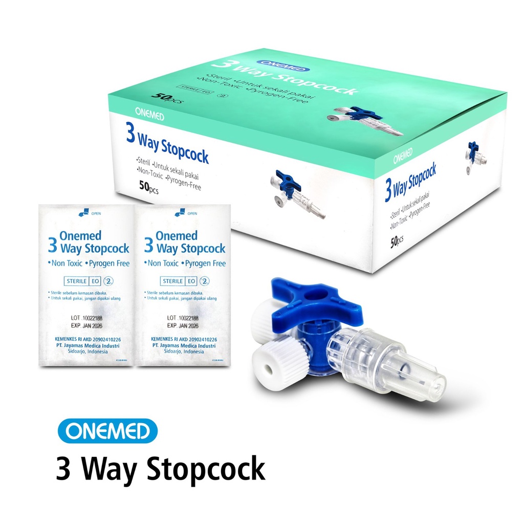 Jual Three Way Stopcock Onemed Box Isi 50 Pcs MM | Shopee Indonesia
